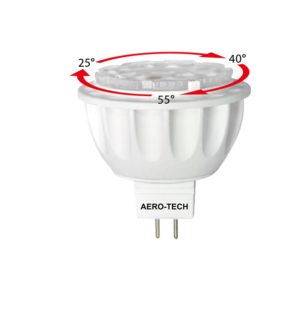 6W LED Adjustable Flood Light Bulb | Long Life | Aero-Tech Light Bulb Co